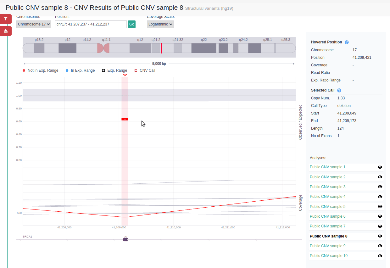 CNV visualization