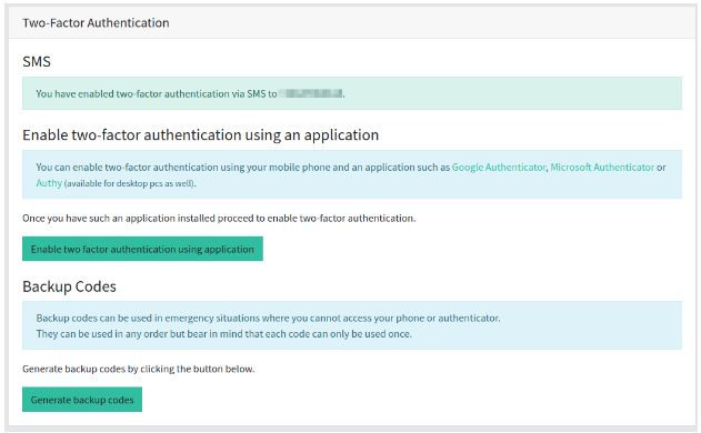 Two Factor Authentication