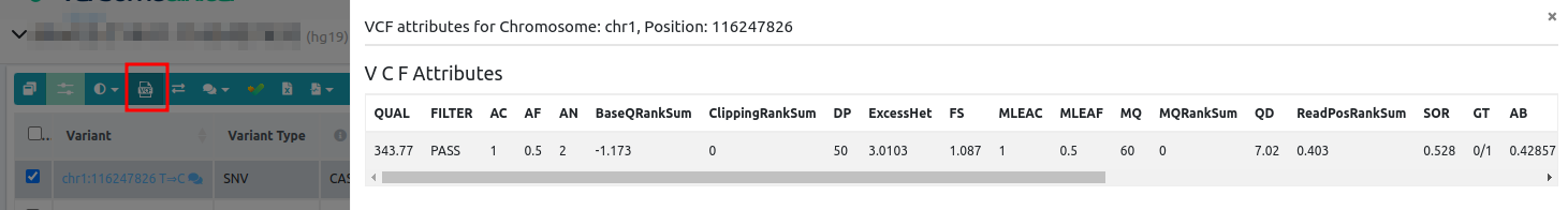 VCF attributes explained