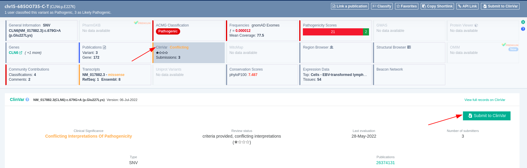 How can I submit to ClinVar?